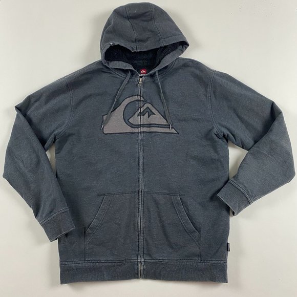 Quiksilver | Shirts | Vintage Quiksilver Hoodie Mens Large Fleece ...
